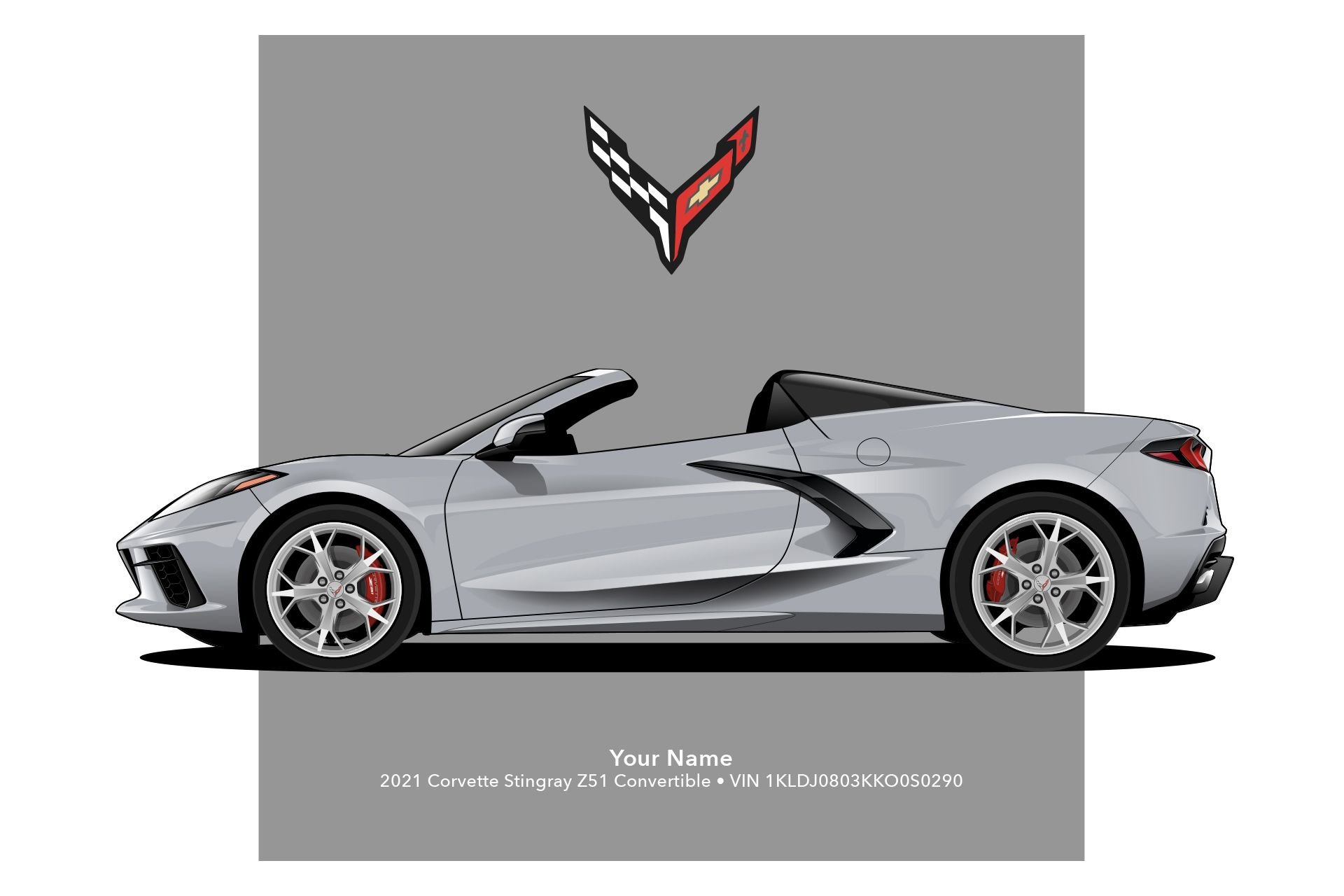 Cartoon of your C8 Corvette! Details & artwork inside - Monaco Auto ...
