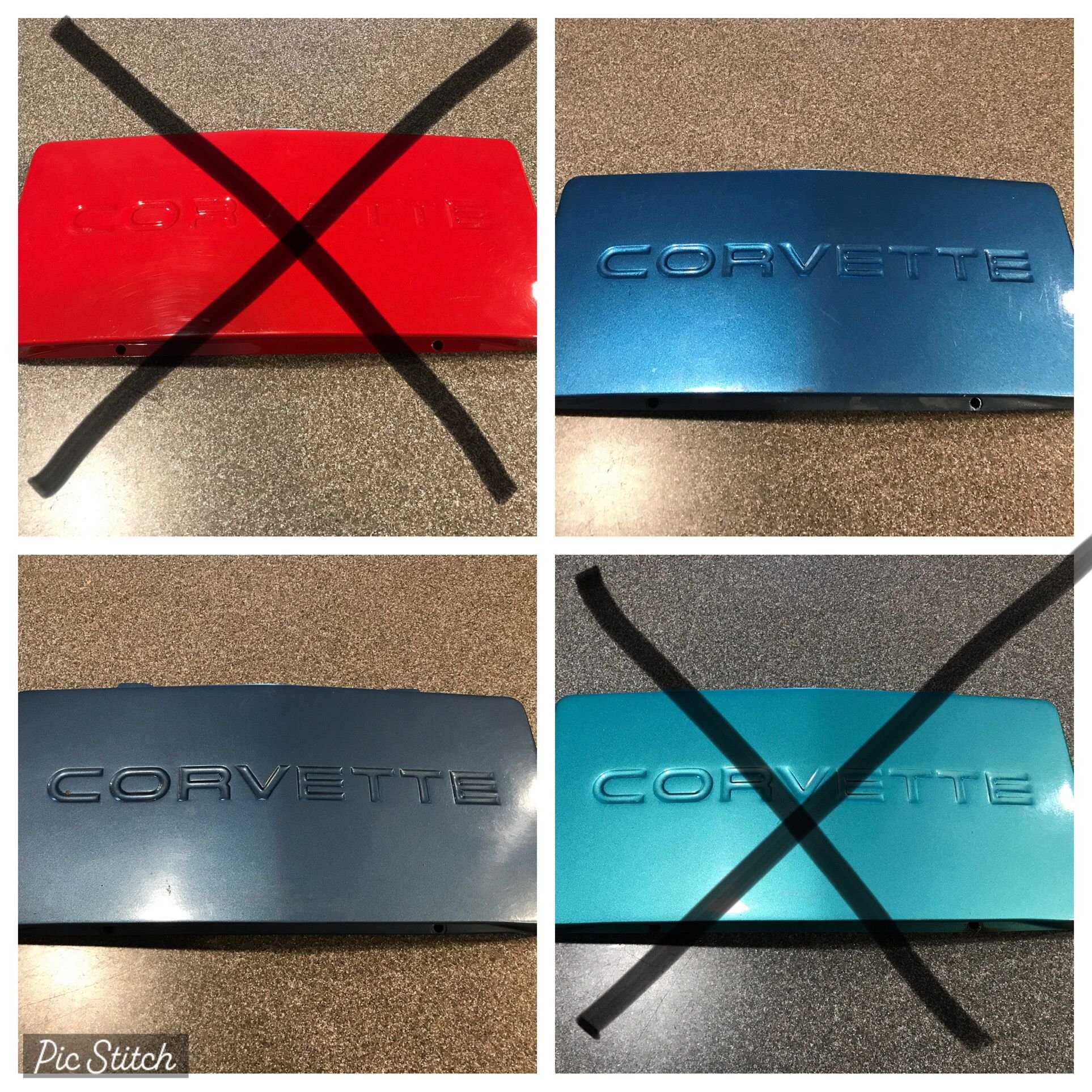 FS (For Sale) Front license plate covers 1984-1990 total of 4 in ...