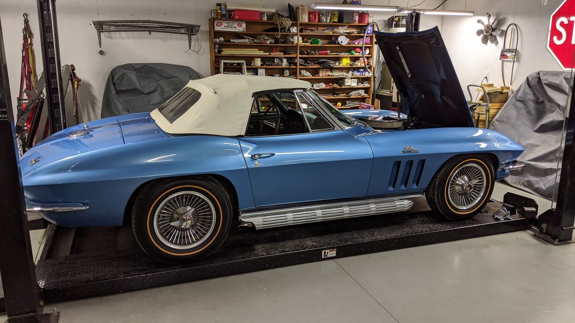 C2 Nassau Blue Big Block C2 Convertible Is One Nice Cruiser ...