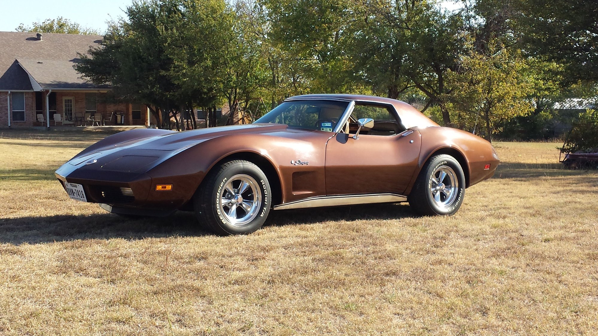 FS (For Sale) 1974 Dark Brown Convertible w/both tops - CorvetteForum ...
