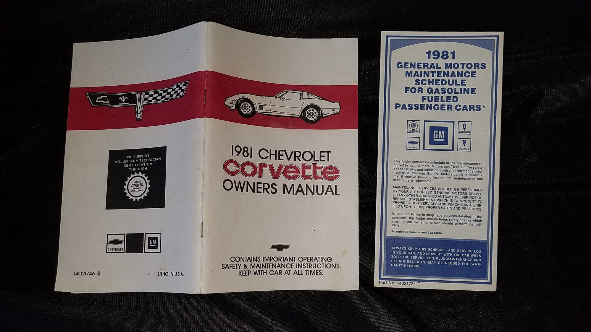 FS (For Sale) Original 1981 Corvette Owners Manual (2nd edition ...