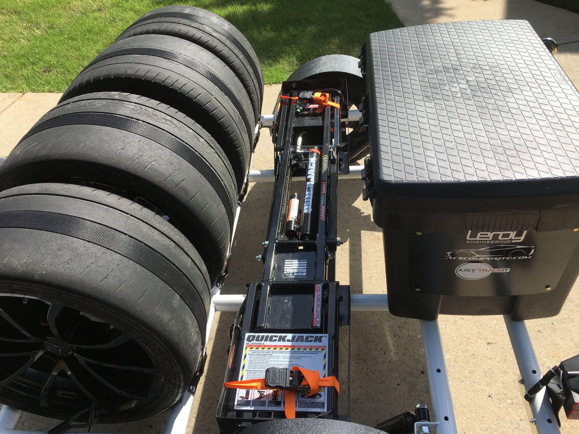 SOLD - 2019 Leroy Engineering tire trailer with C7 hitch and hitch ...