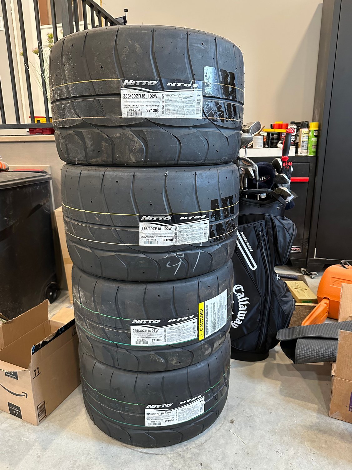 FS (For Sale) FS: 18” set of Nitto NT01’s 315/30 & 335/30 ...