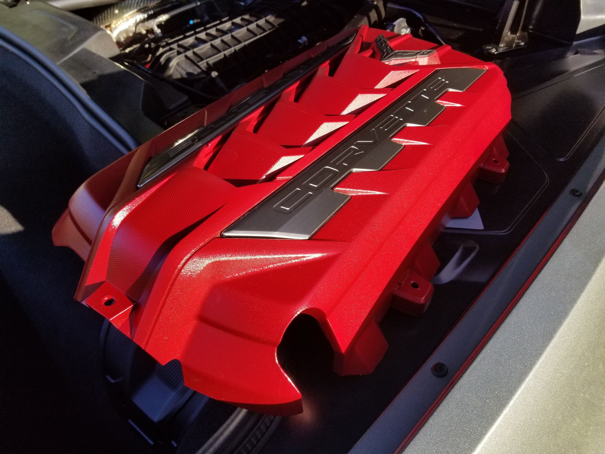 FS (For Sale) C8 Engine Cover - Edge Red - CorvetteForum - Chevrolet ...