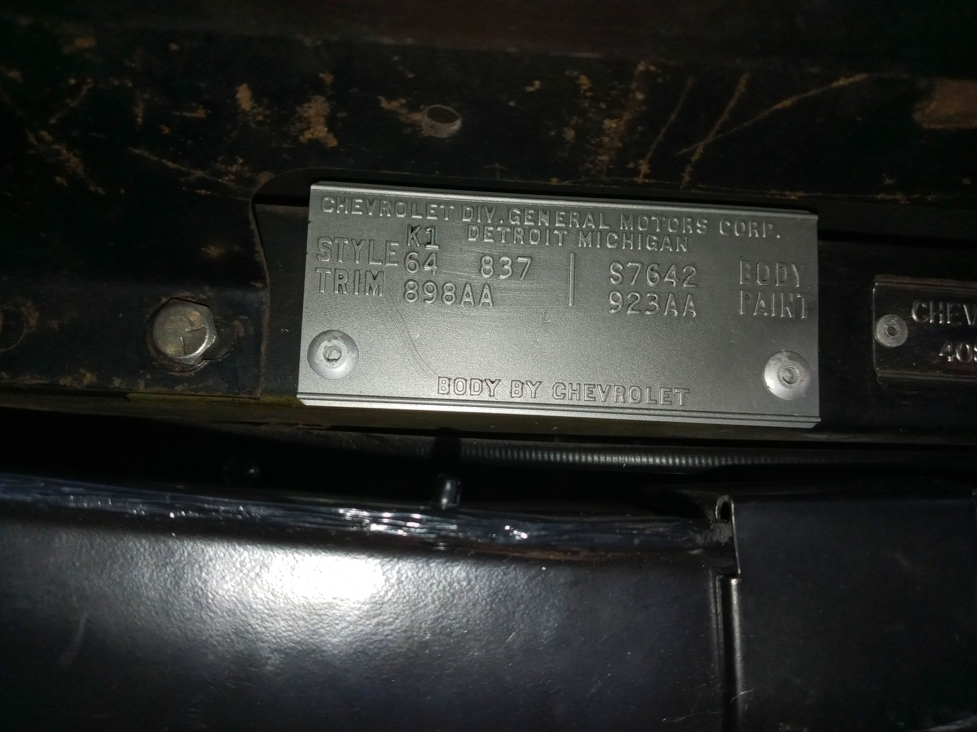 1964 engine code and trim code? - CorvetteForum - Chevrolet Corvette ...