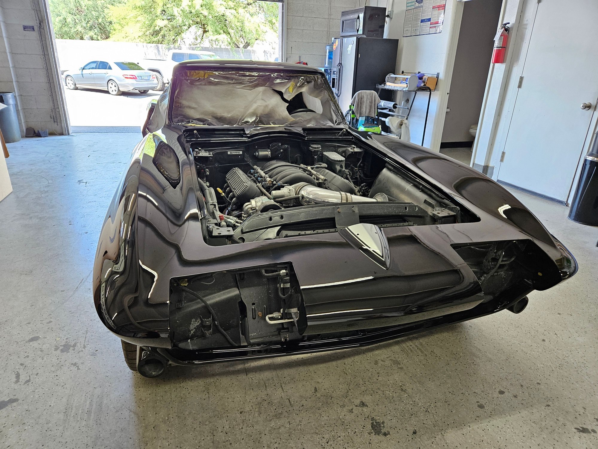 C2 LS3 Accessory drive and TR6060 shifter placement for 1964 Coupe LS ...