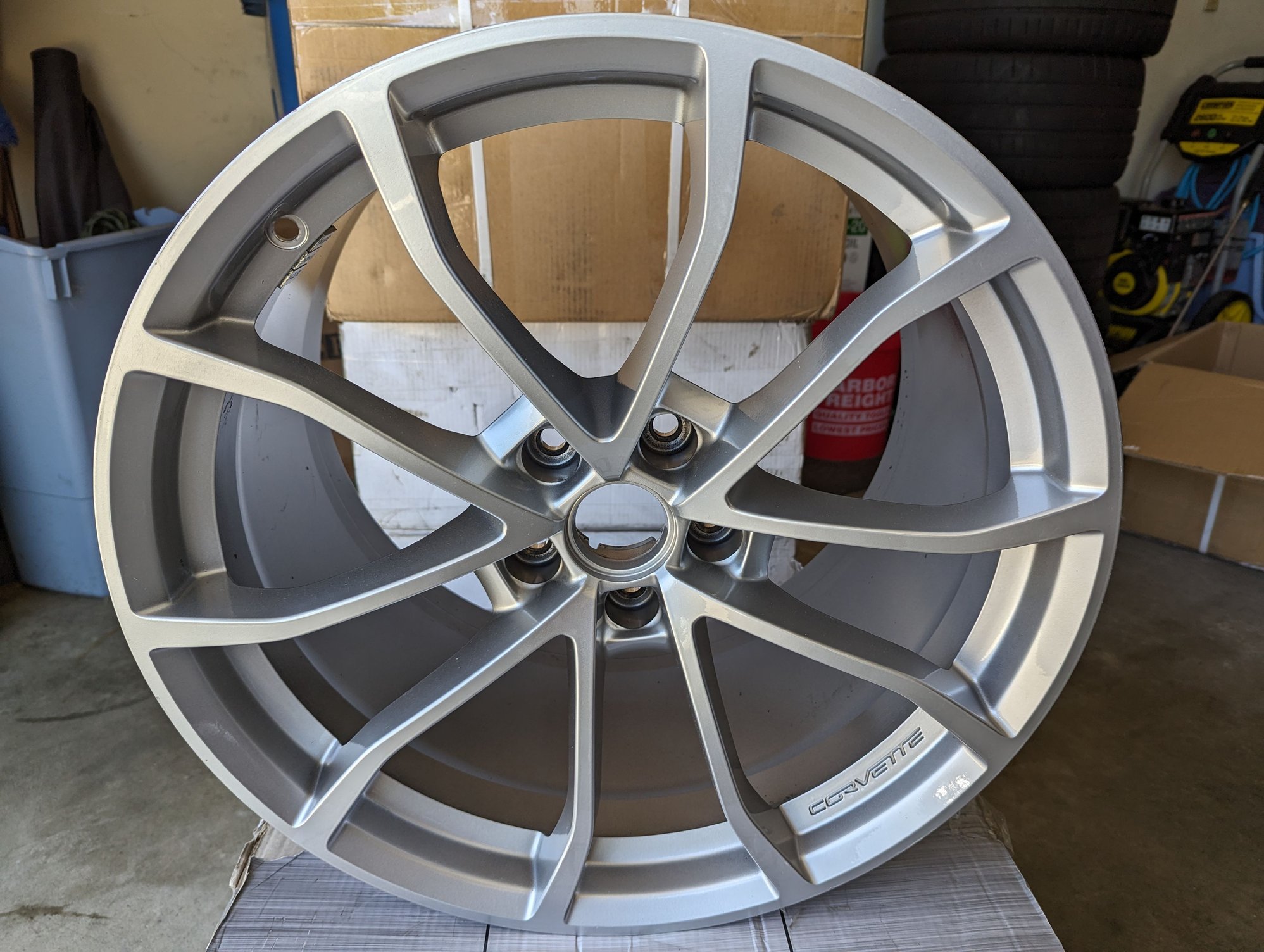 FS (For Sale) C7 Grand Sport pearl nickel wheels 1 front & 1 back ...