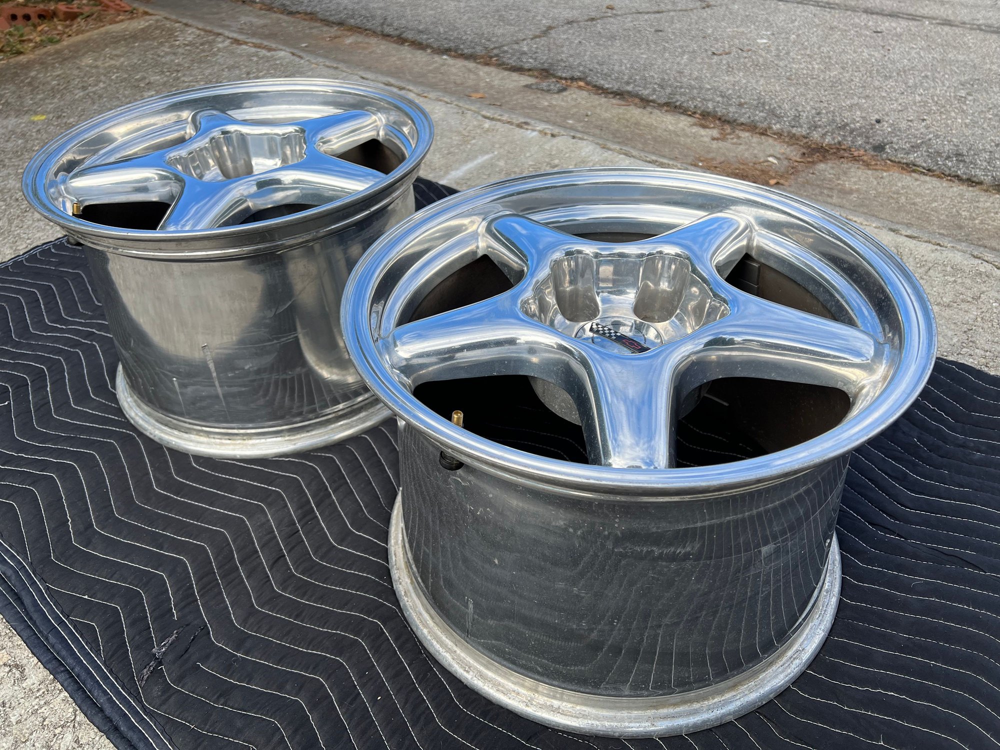 FS (For Sale) (2)C4 GS/ZR1 AFS Deep Lug Aluminum Polished Wheels 17x11 ...
