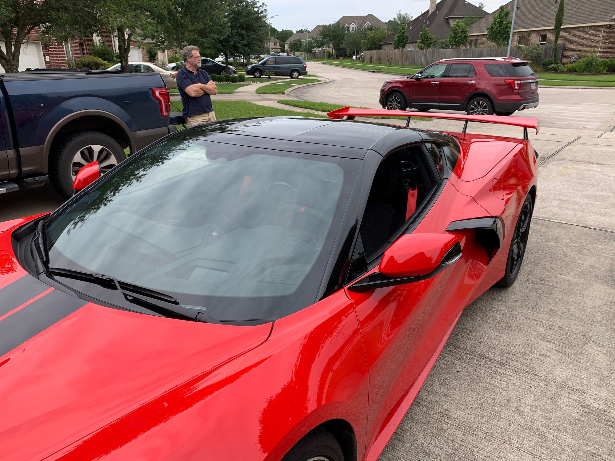 Red C8 with black top wrap - CorvetteForum - Chevrolet Corvette Forum ...