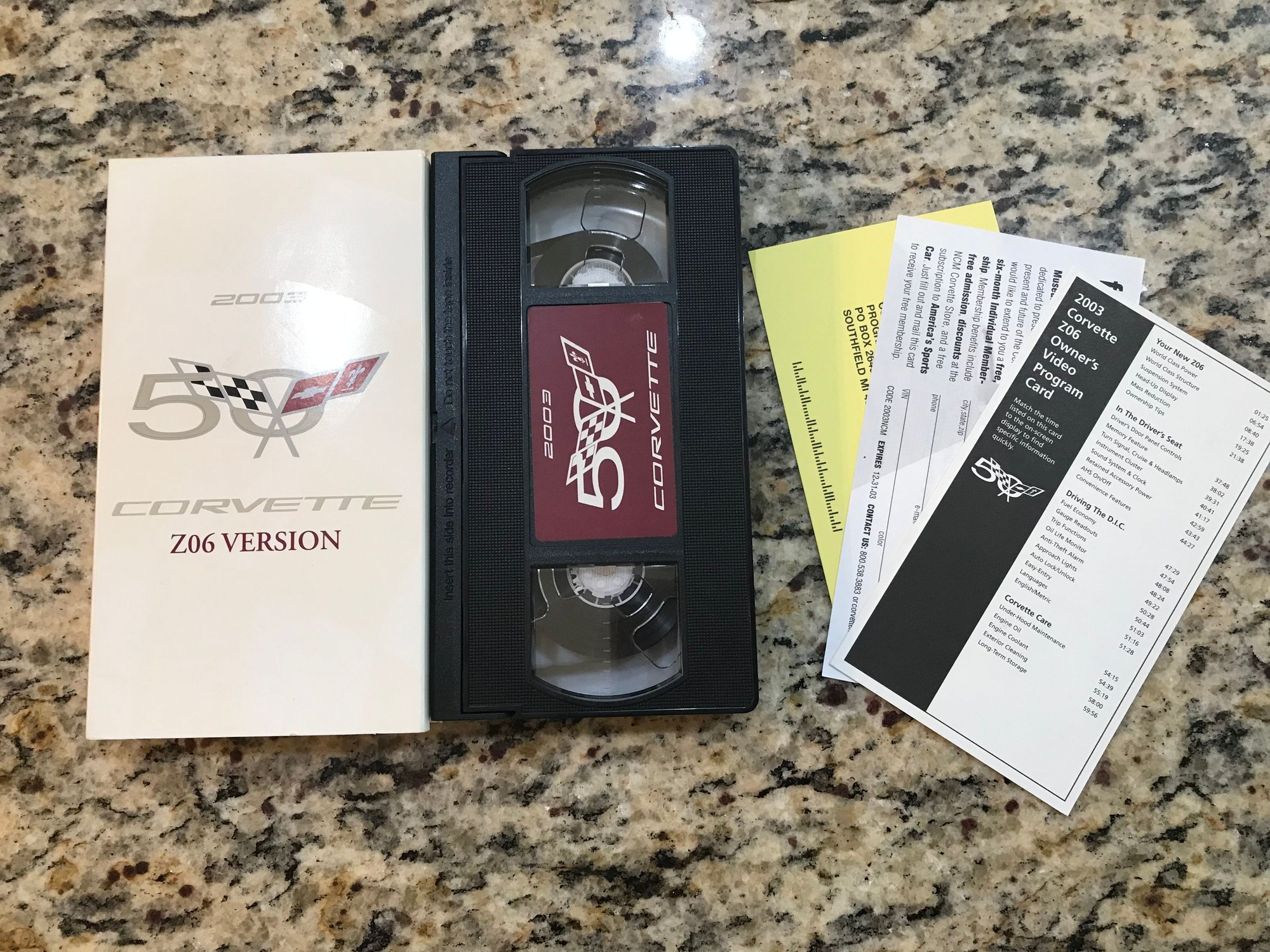 FS (For Sale) 2003 Corvette Z06 Version VHS Owners Video ~ OEM ...