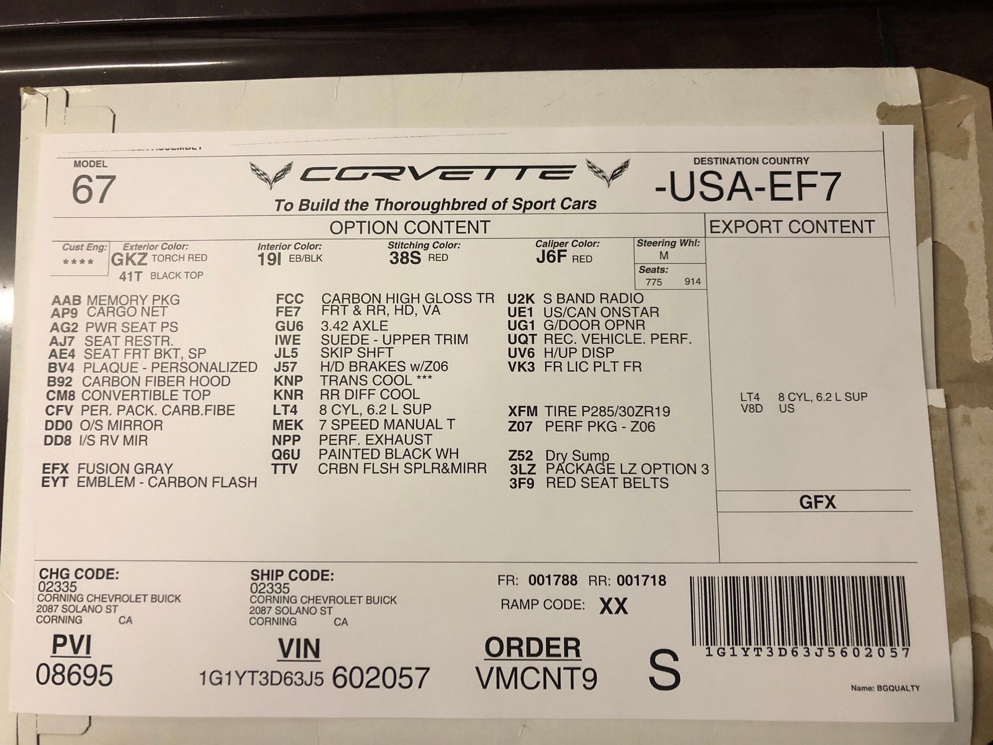 Number of builds - CorvetteForum - Chevrolet Corvette Forum Discussion