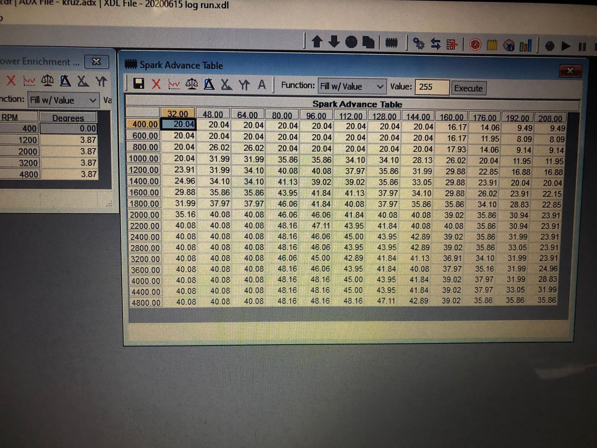 Spark Advance table - CorvetteForum - Chevrolet Corvette Forum Discussion