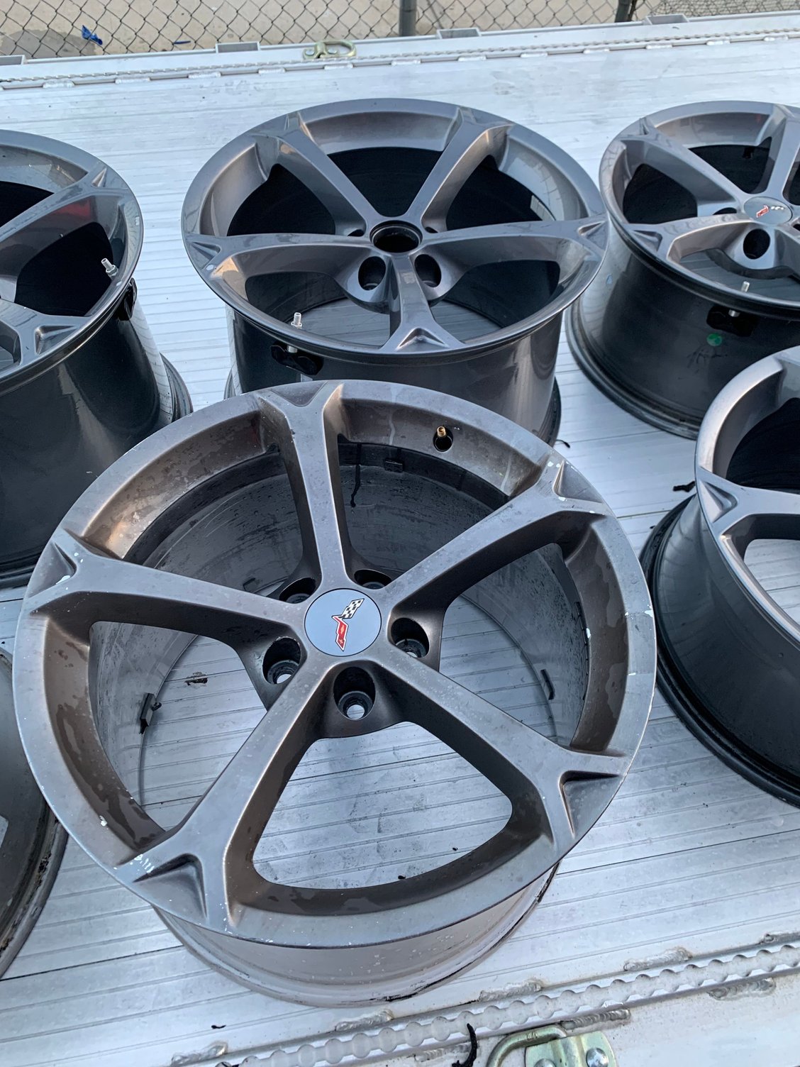 FS (For Sale) C6 Grand Sport Speedline 5 Spoke Wheels 18x9.5 19x12 ...