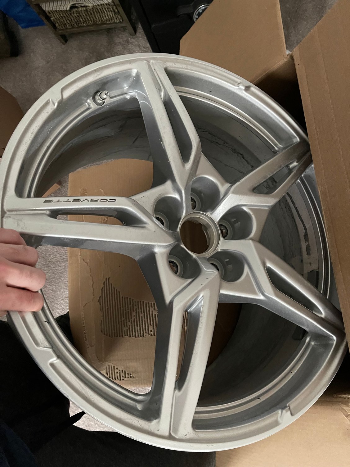 FS (For Sale) Set of four OEM Silver C8 Wheels New In Box ...