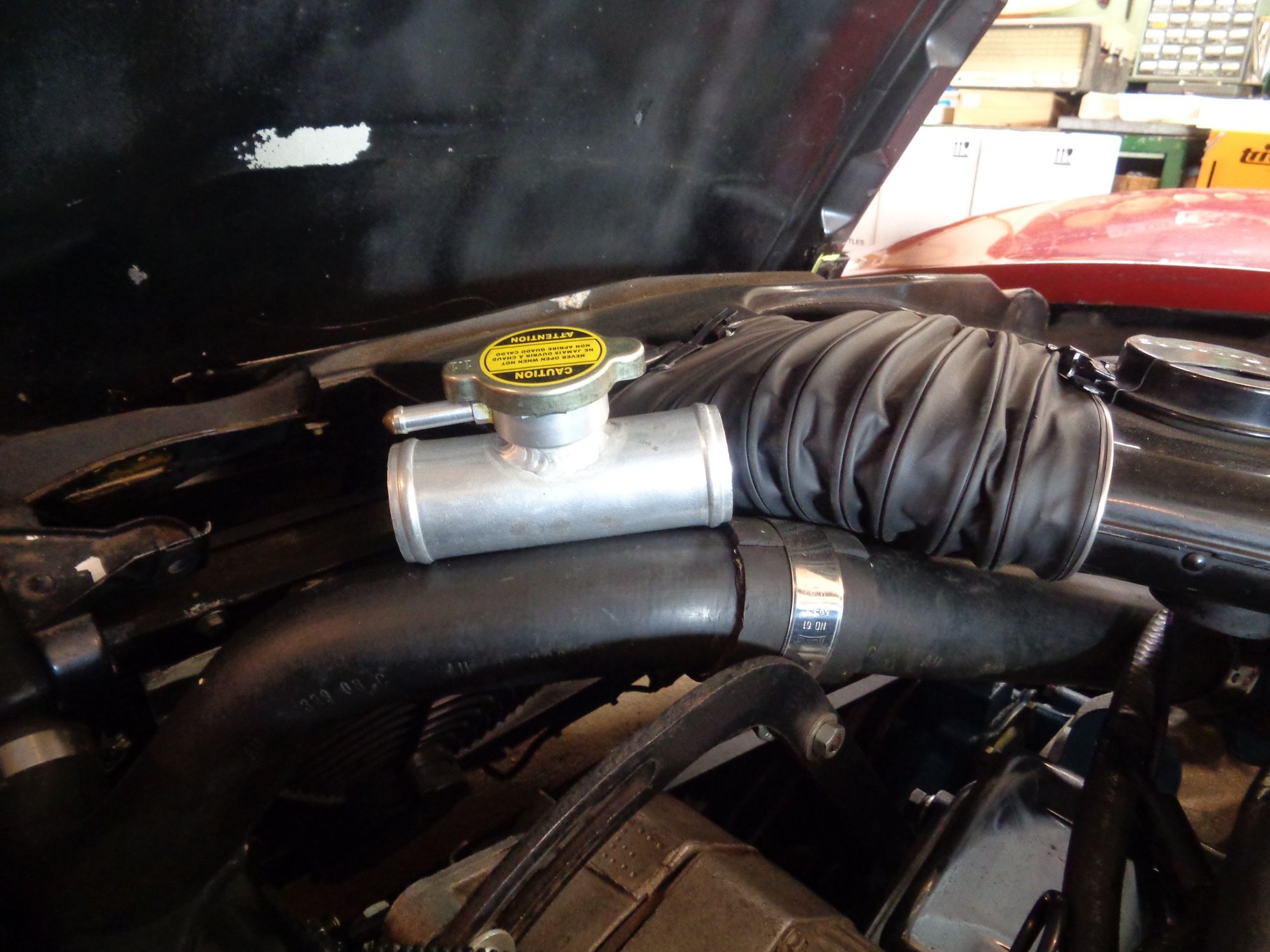 Considering relocating radiator cap / inlet location - CorvetteForum ...