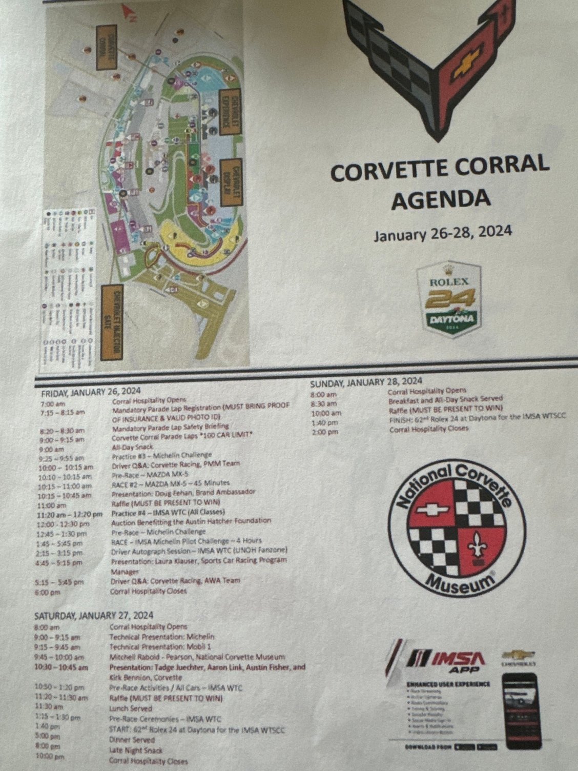 Rolex 24 Corvette Corral Schedule? - CorvetteForum - Chevrolet Corvette ...