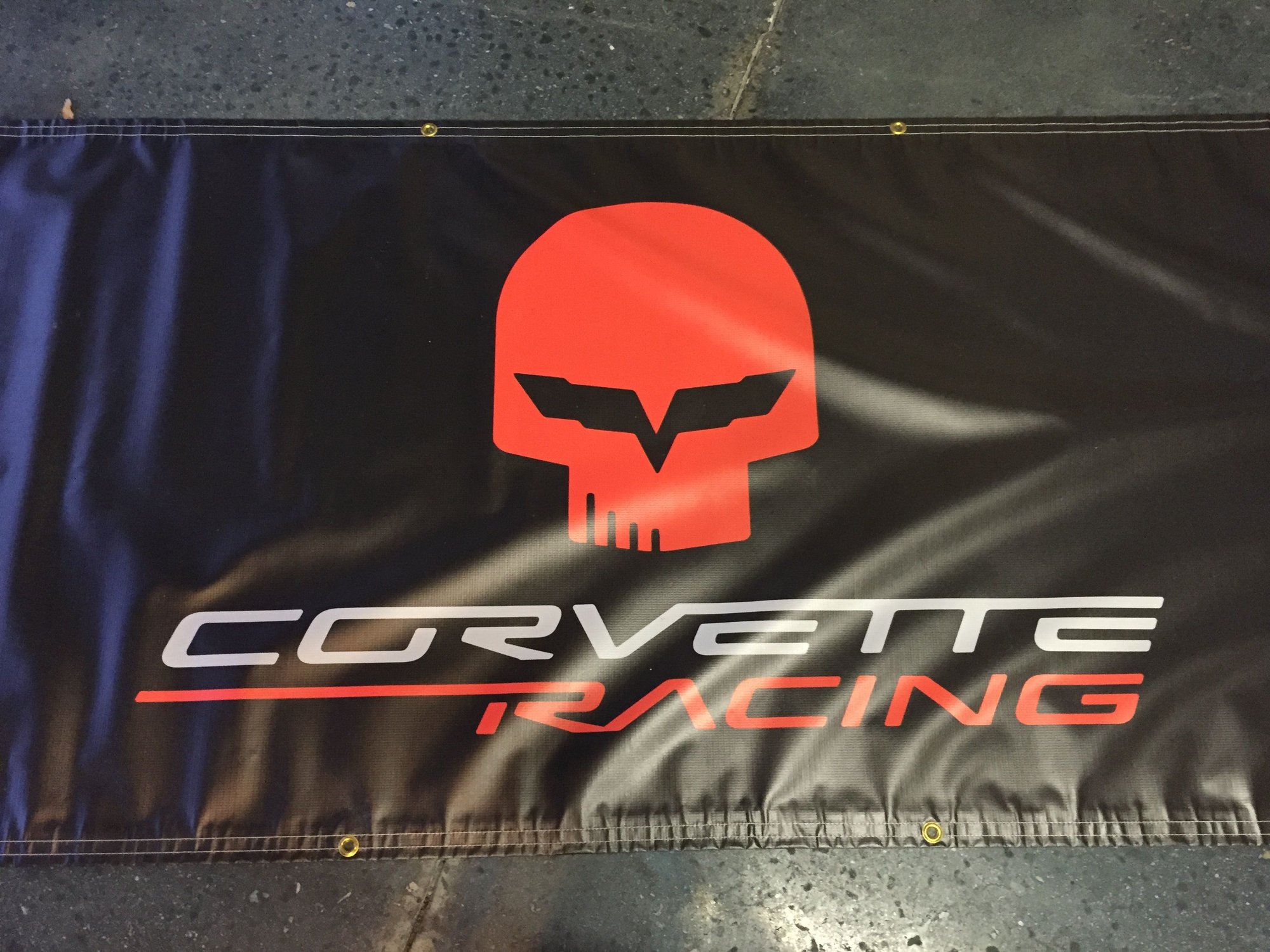 6' x 3' Corvette Racing Jake Skull Banner - CorvetteForum - Chevrolet ...