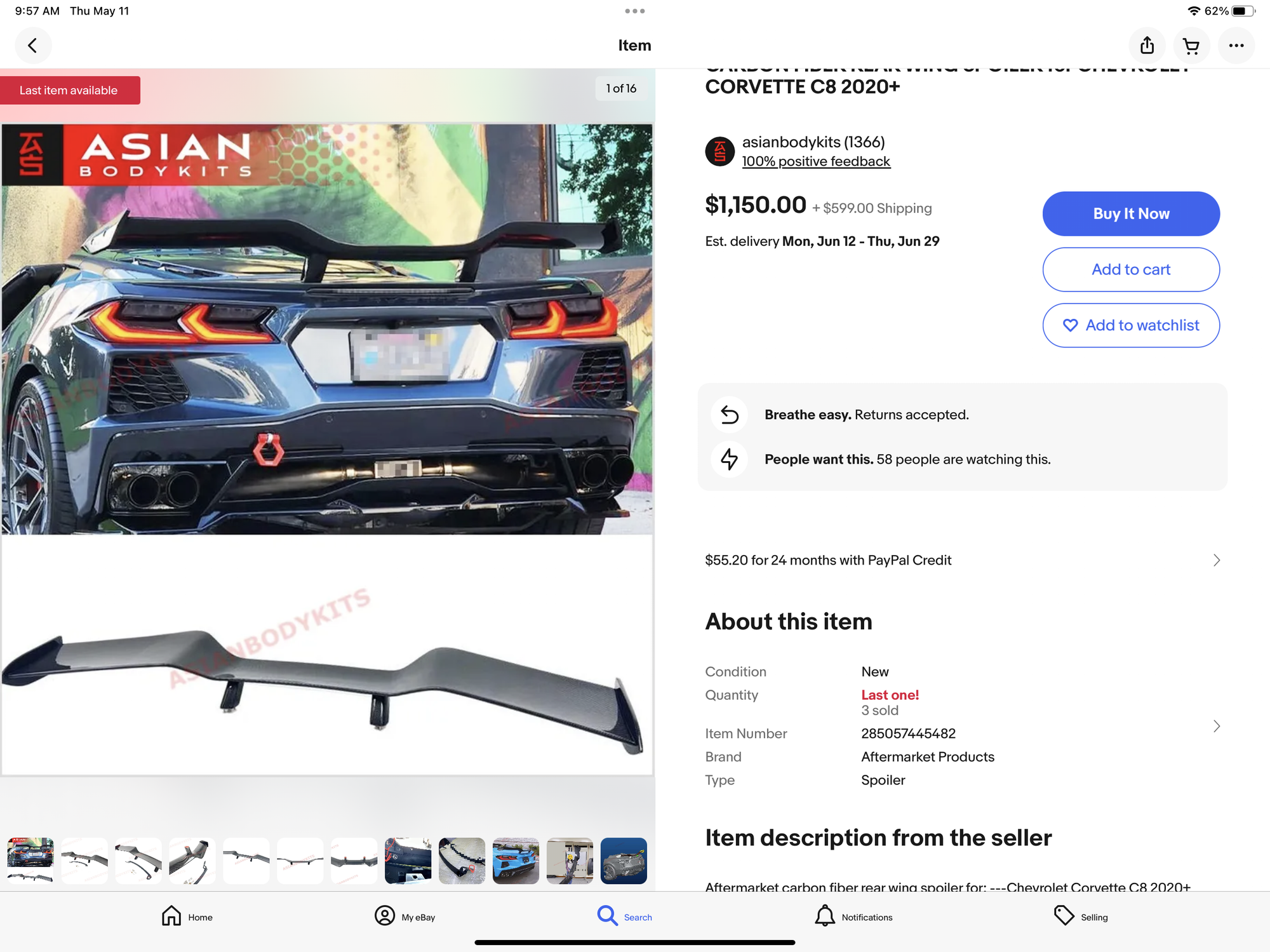 A Perfect Fit. AGMotorsports Z06/Z07 2 Post Carbon Fiber Wing ...