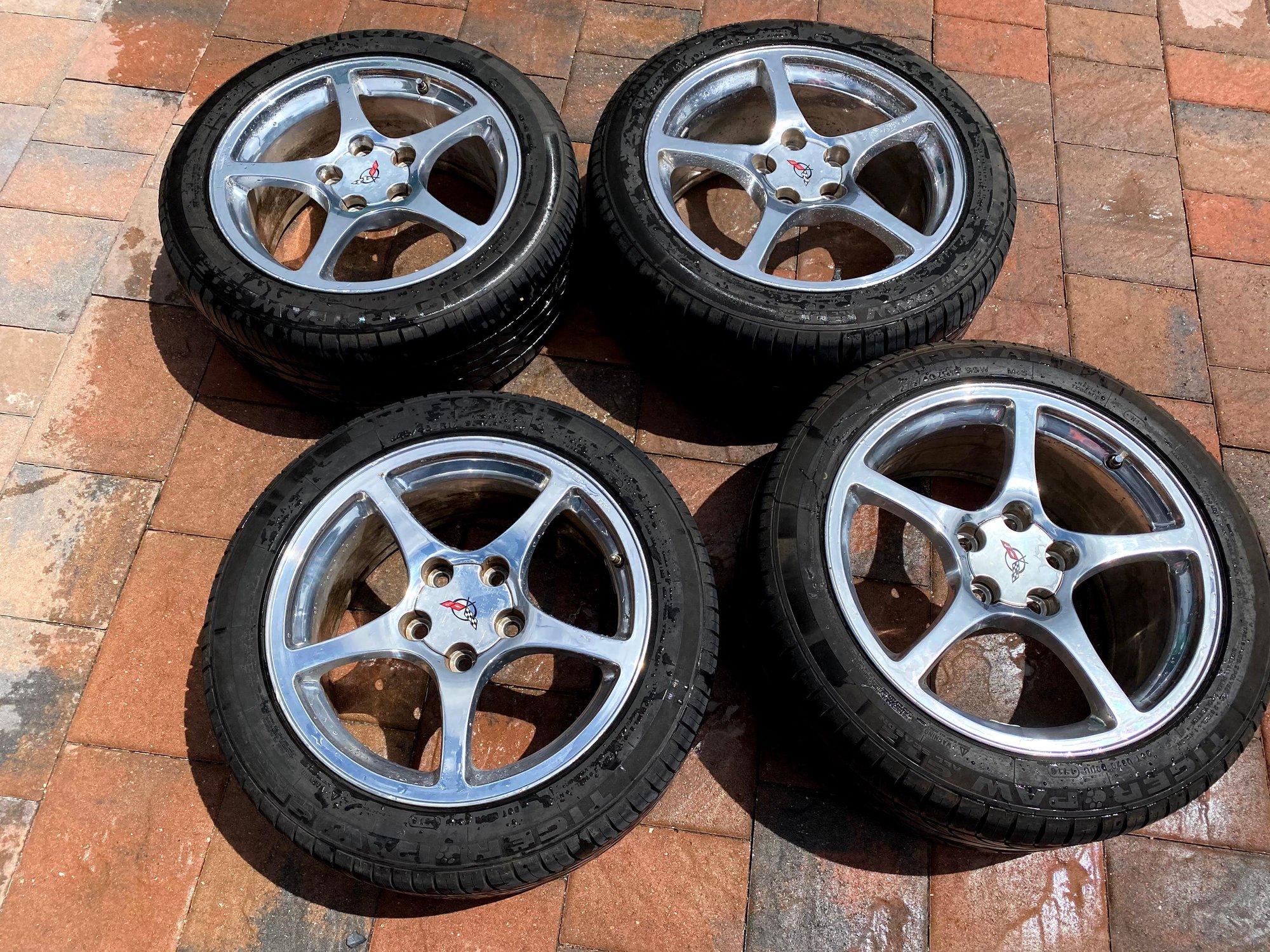 FS (For Sale) C5 polished OEM wheels and tires - CorvetteForum ...