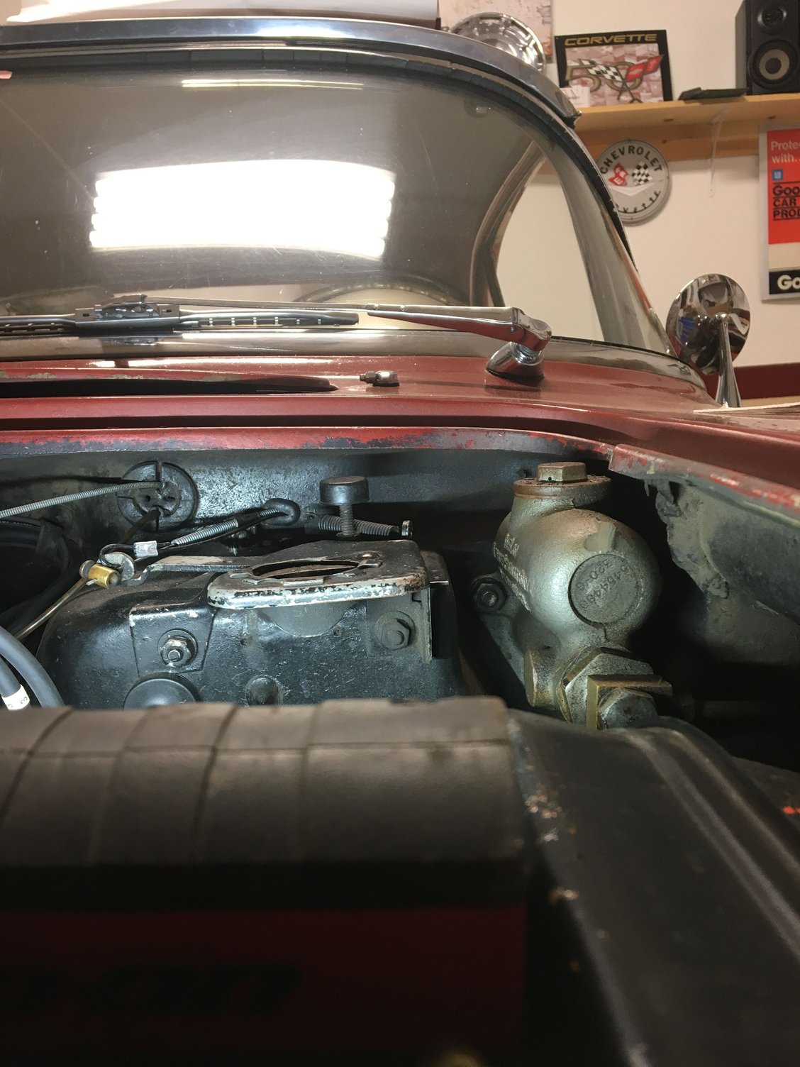 C1 Offset hood release? - CorvetteForum - Chevrolet Corvette Forum ...