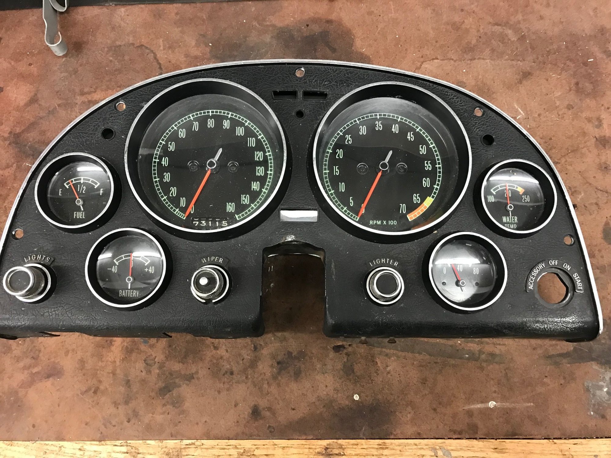 FS (For Sale) Complete Dash Cluster - 1966 L72 427ci/425HP ...