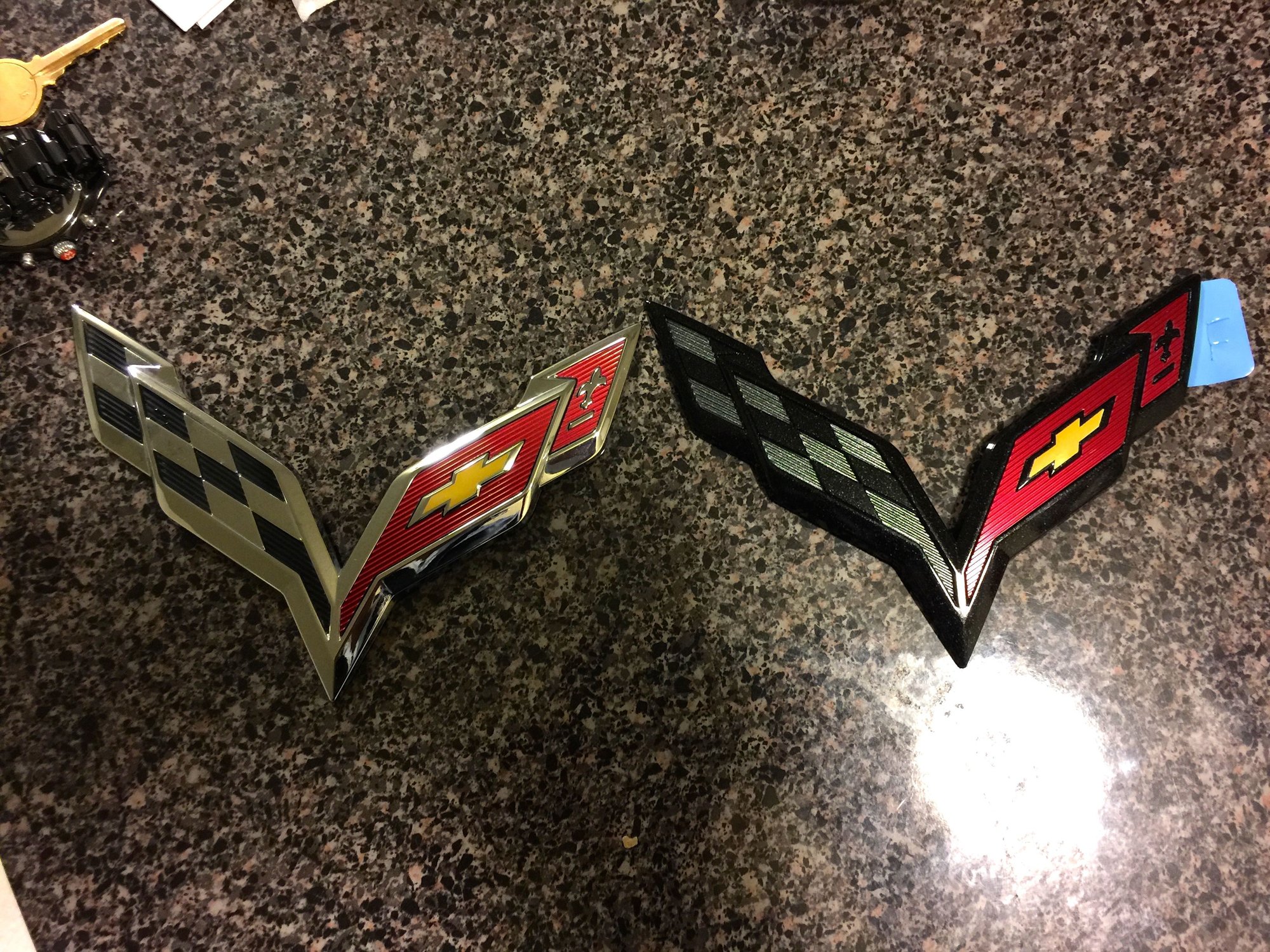 2014-2016 C7 Corvette Carbon Flash Emblem Kits (EYT) Available ...