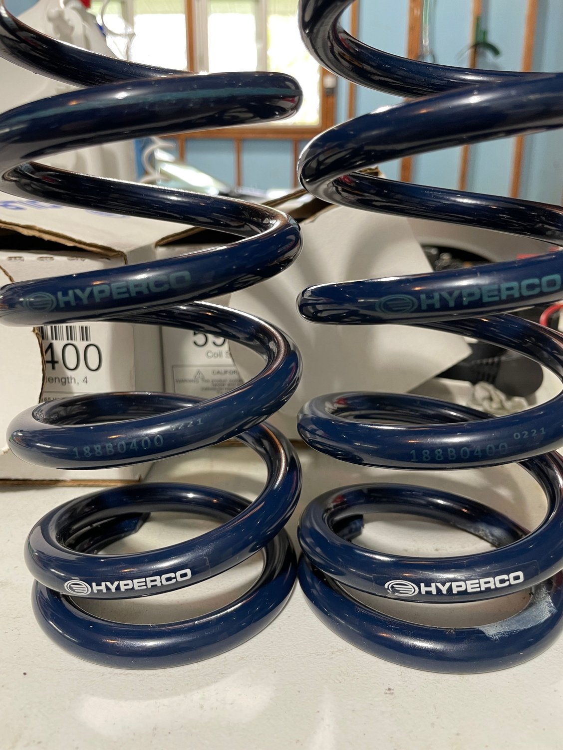 FS (For Sale) 2 Hyperco Coilover Springs 400#, 2.5" dia, 8" long ...
