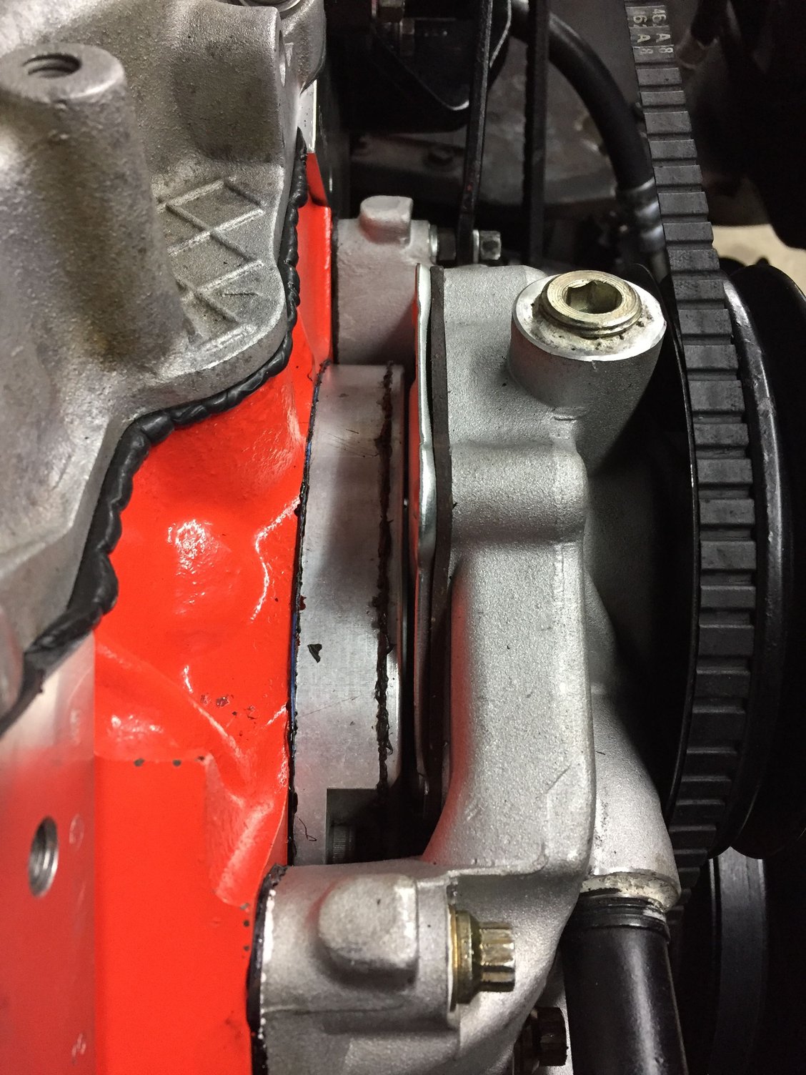 roller cam, cam button, timing cover, water pump, harmonic ...