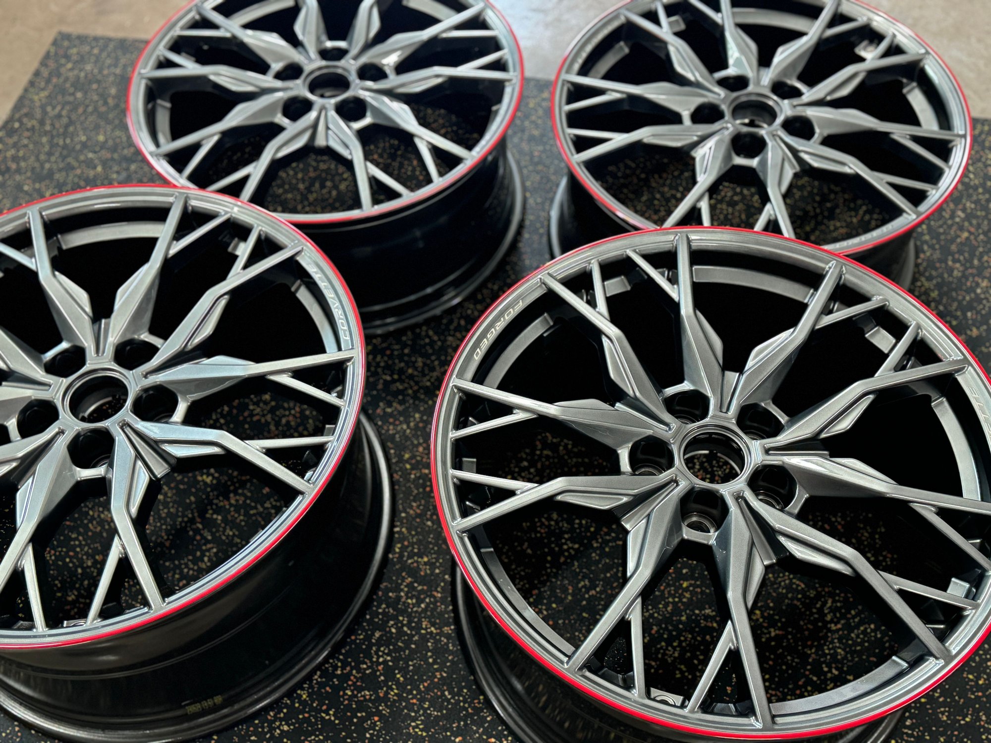 FS (For Sale) OEM Q9A Midnight Gray with Red Stripe Wheels ...