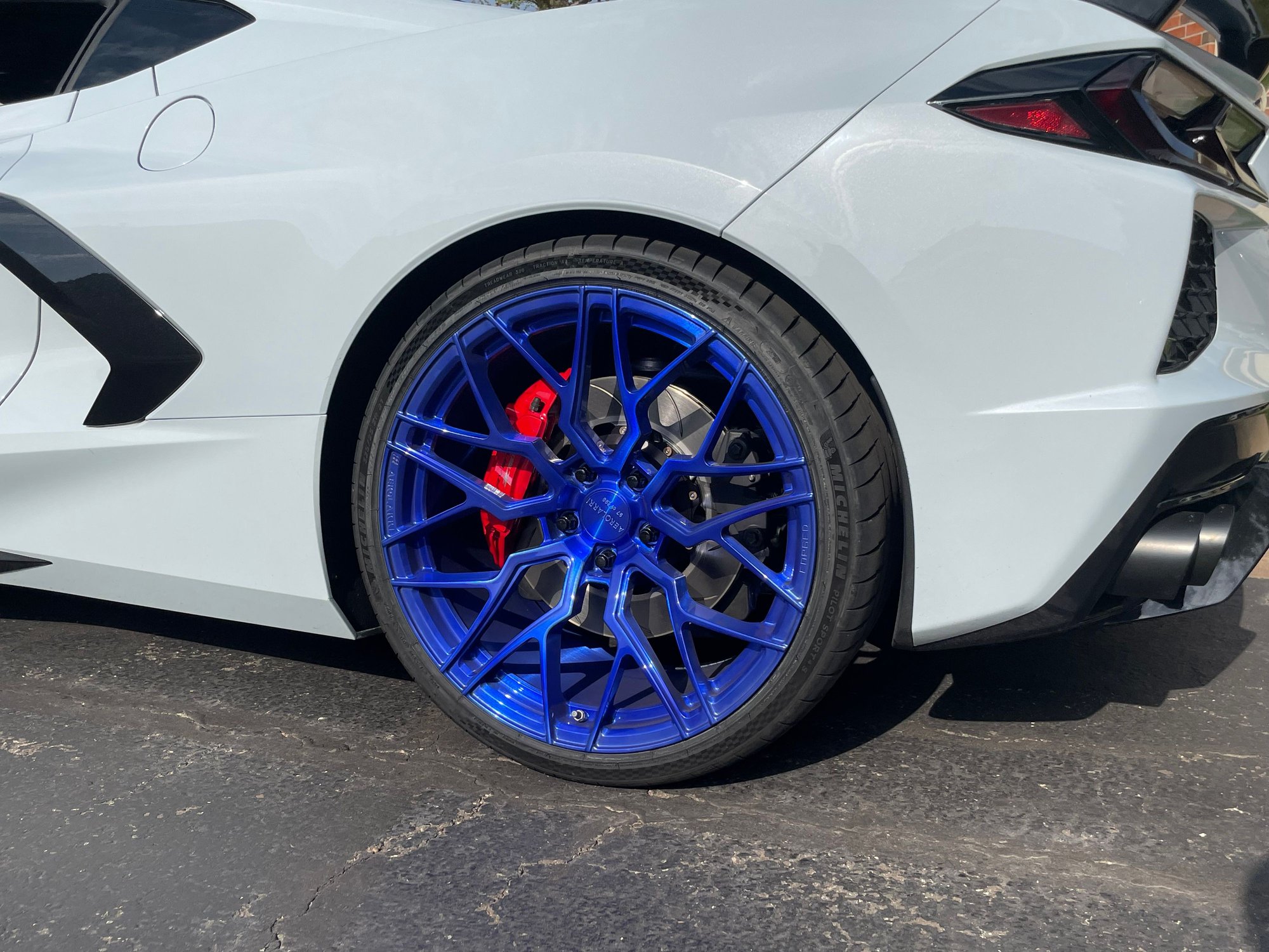 FS (For Sale) AEROLARRI Custom Forged Blue Wheels & Tires ...