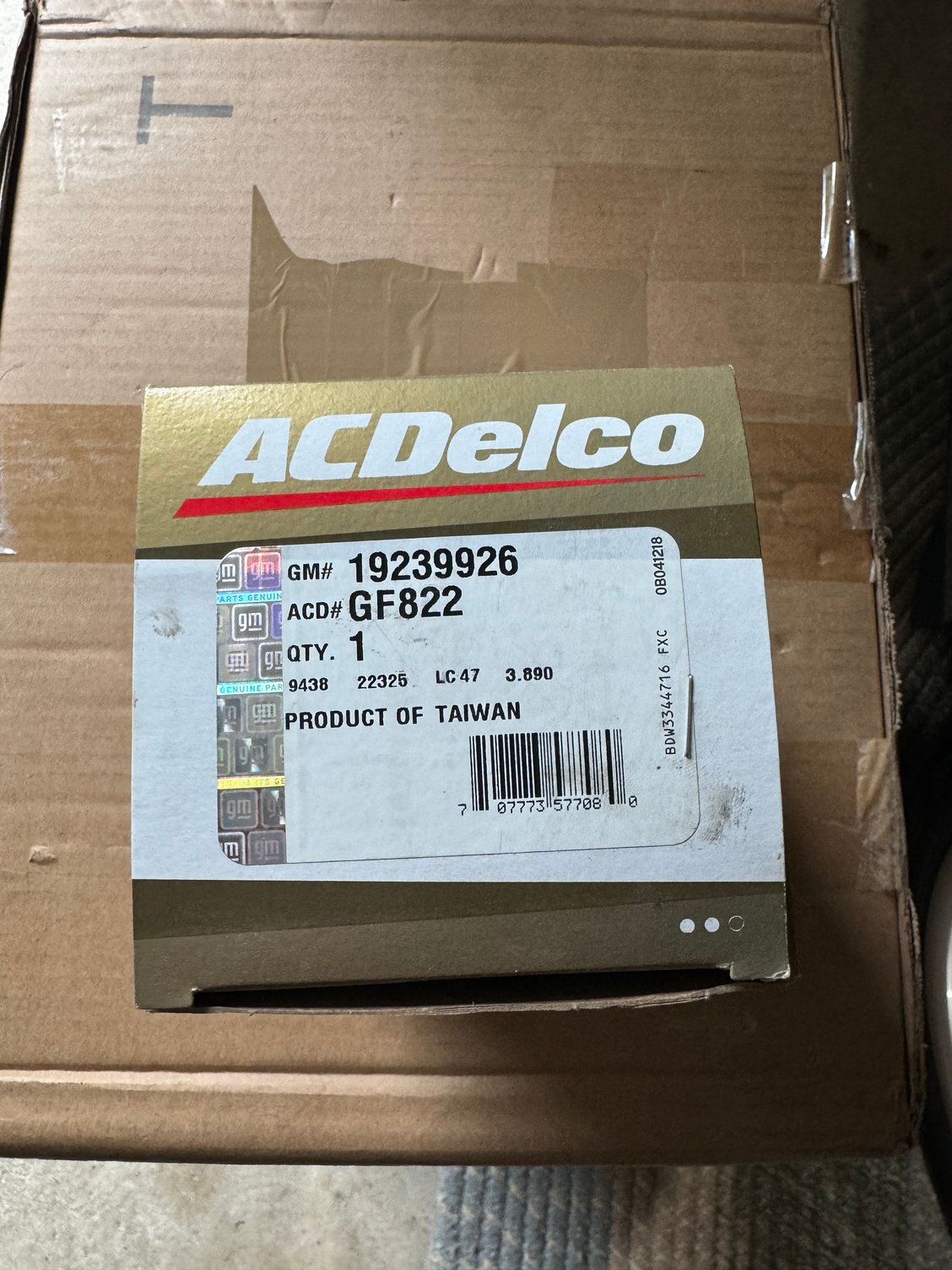 FS (For Sale) ACDelco GG822 Fuel Filter - CorvetteForum - Chevrolet ...