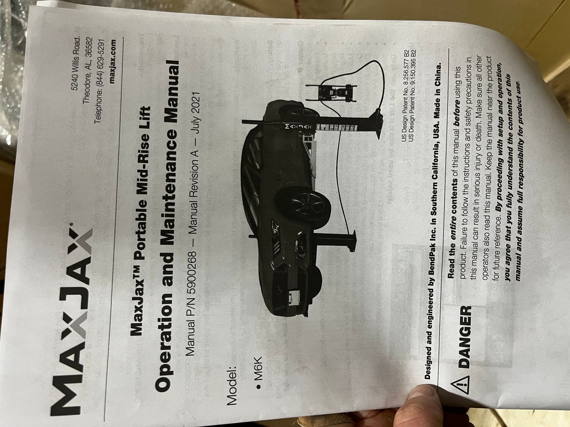 FS (For Sale) BNIB: MaxJax M6K Two-Post Lift - CorvetteForum ...