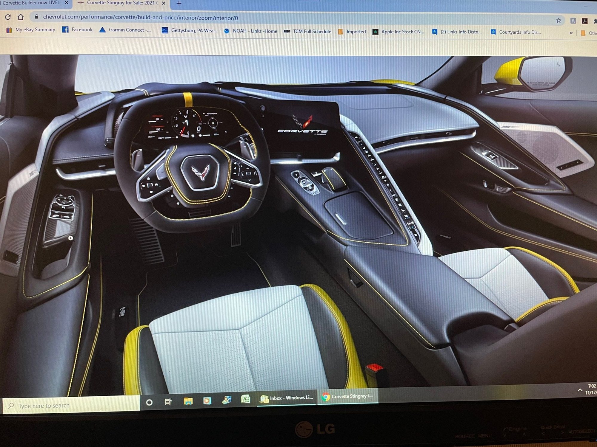 Strike Yellow/Gray Interior & Carbon Fiber Interior Trim ...