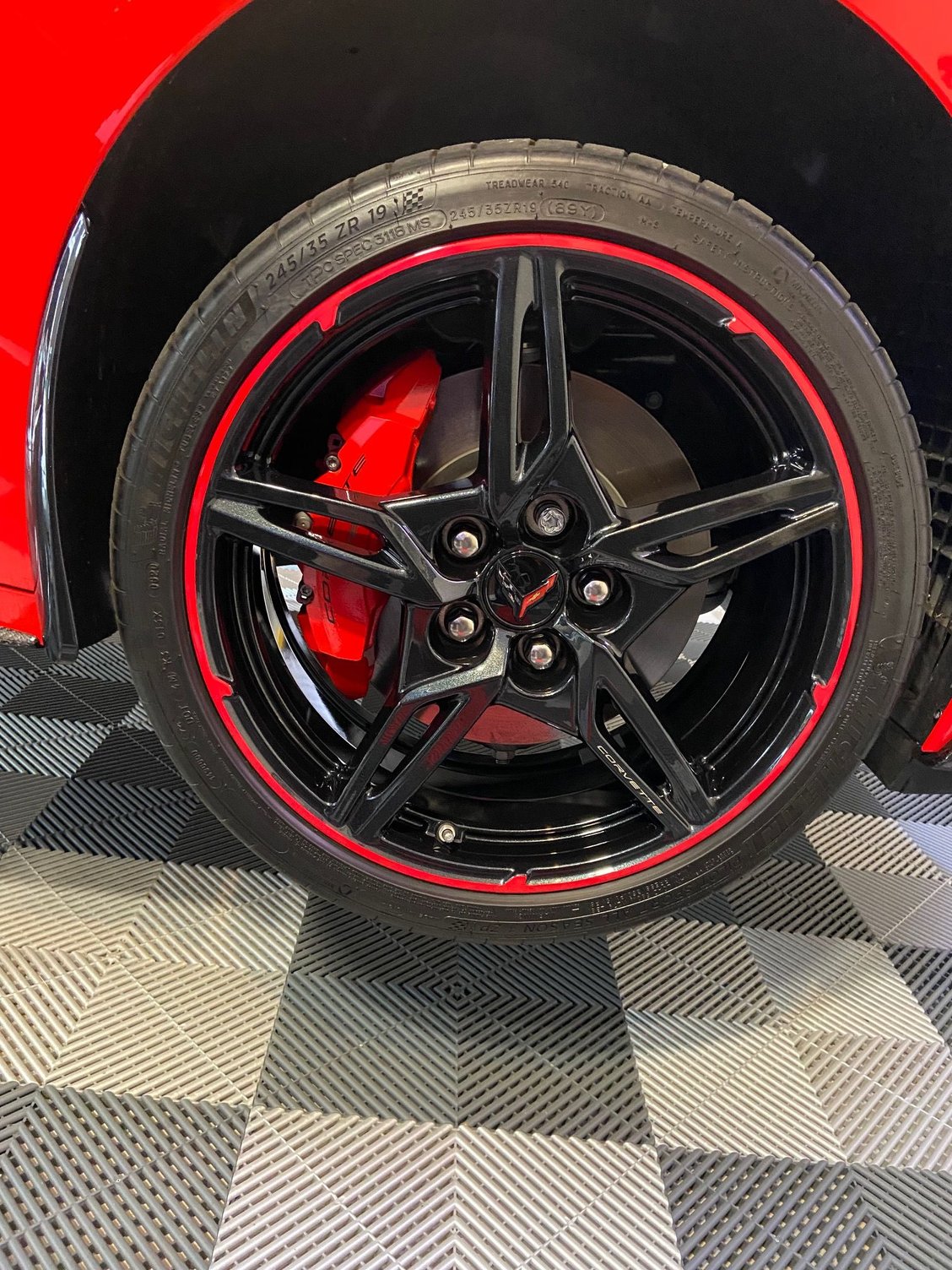 Today's minor mod... Wheel Pinstripes - CorvetteForum - Chevrolet ...