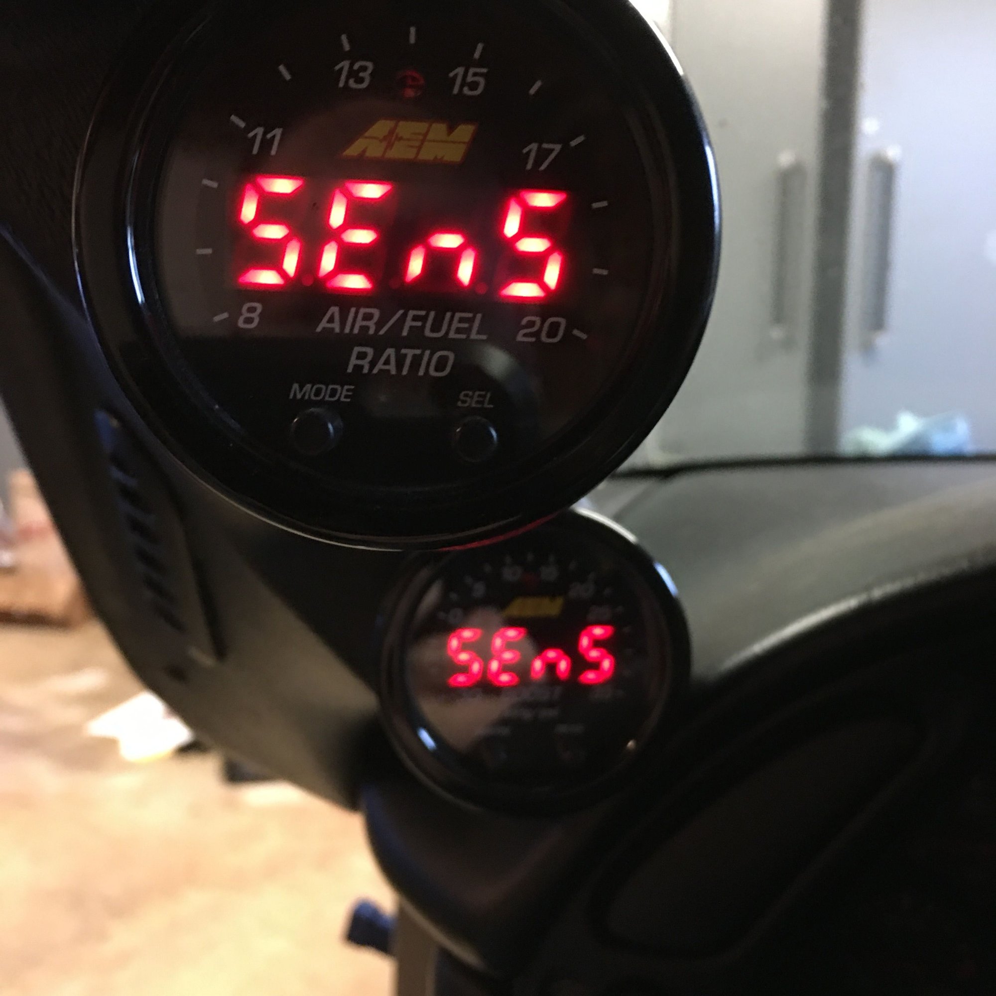 FS (For Sale) Dual gauge a-pillar with AEM X-Series AFR Wideband ...