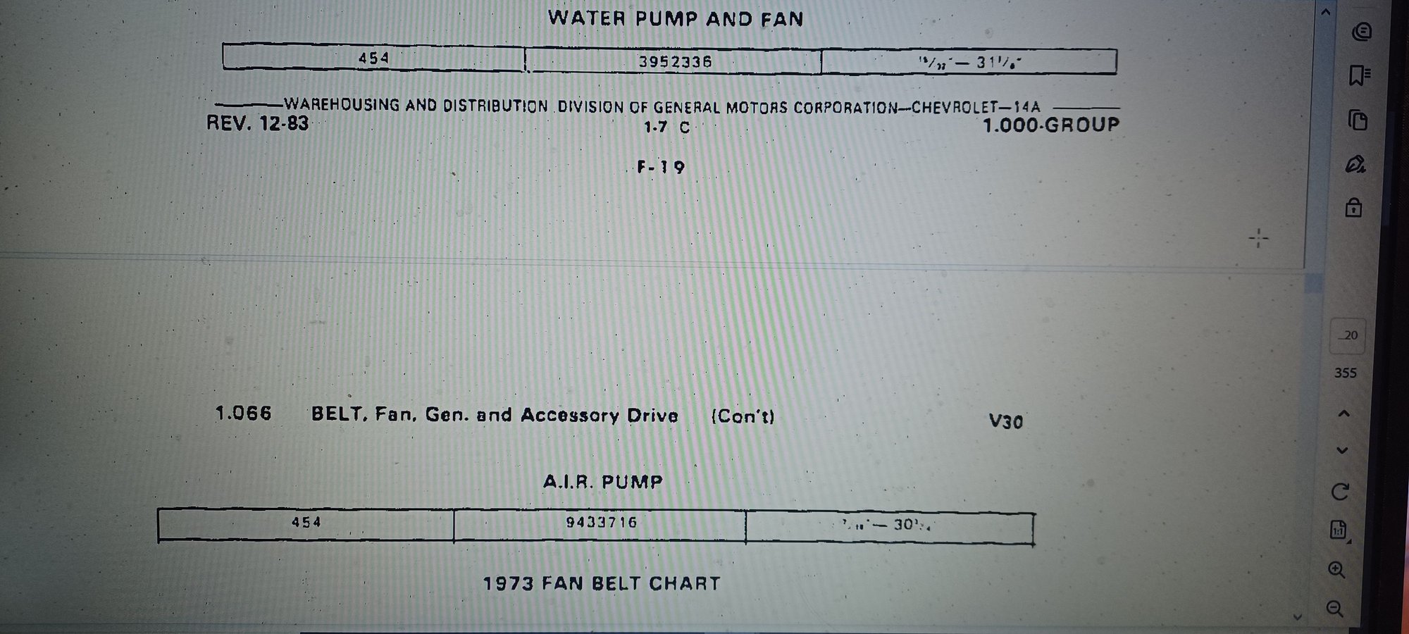 Need correct belt numbers ‘72 - CorvetteForum - Chevrolet Corvette ...