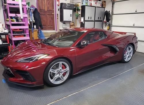 AGM Carbon Fiber Rocker Panel Skirt Extensions For C8 Corvette ...