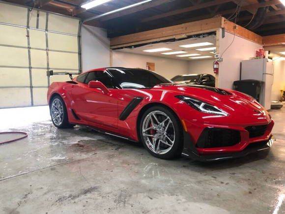 FS (For Sale) 2019 ZR1, Manual, $249,995 Red/Red ZTK Track Performance ...