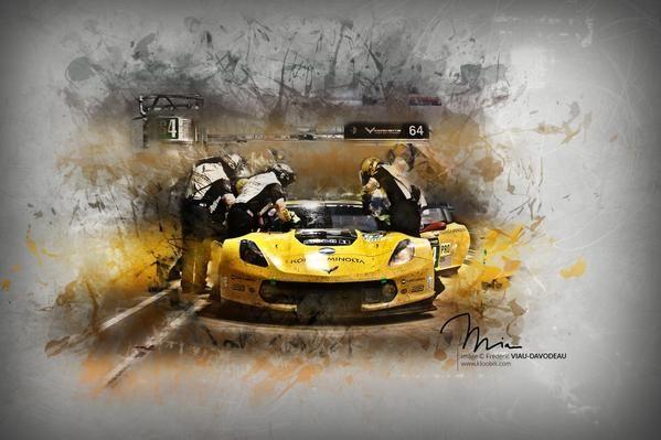FANTASTIC Corvette Racing Art by Frédéric VIAU-DAVODEAU ...