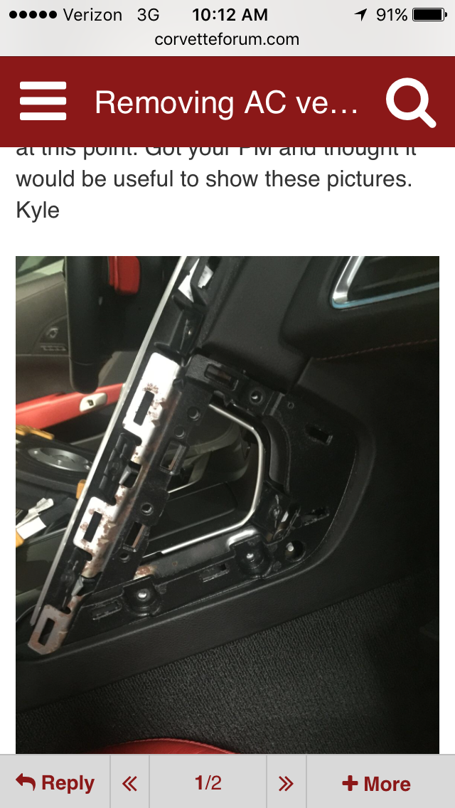 C7 dash removal - CorvetteForum - Chevrolet Corvette Forum Discussion
