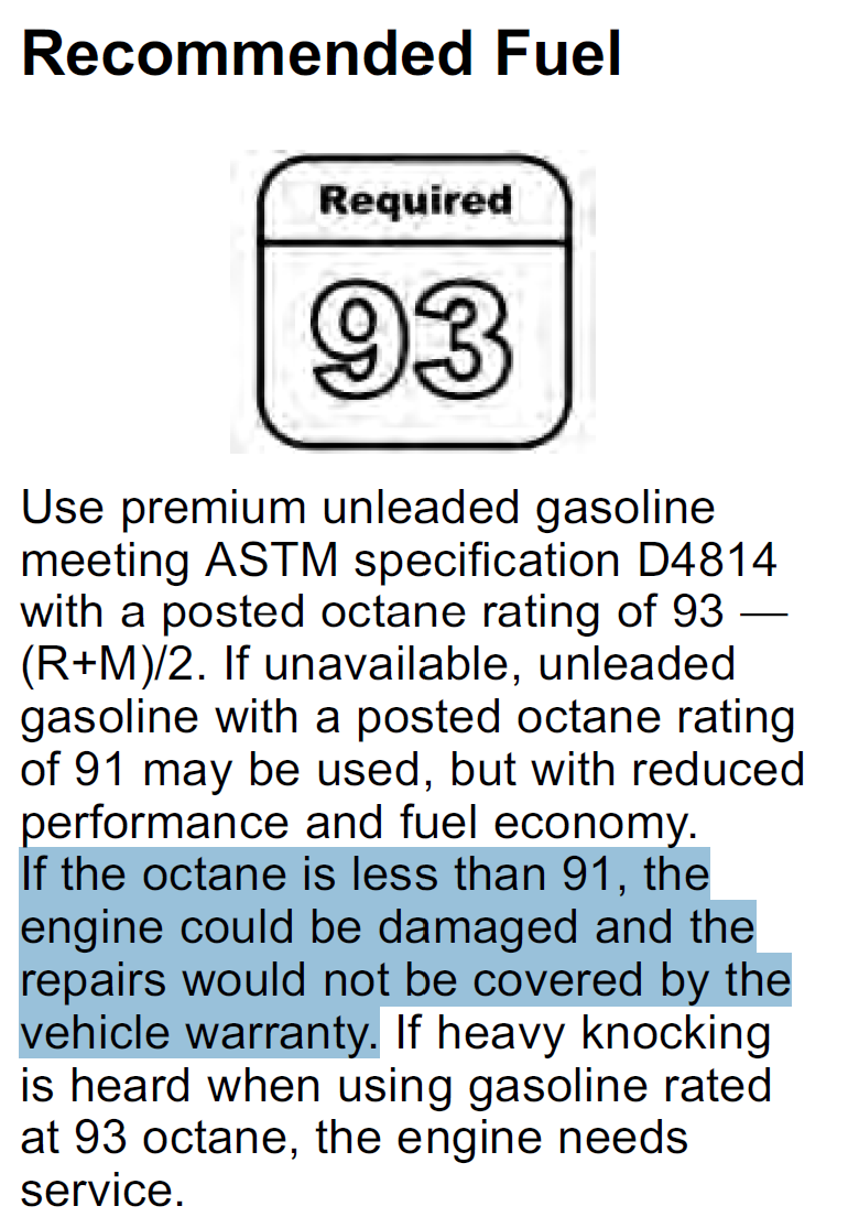 can I put regular gas in for c8? - CorvetteForum - Chevrolet Corvette Forum Discussion