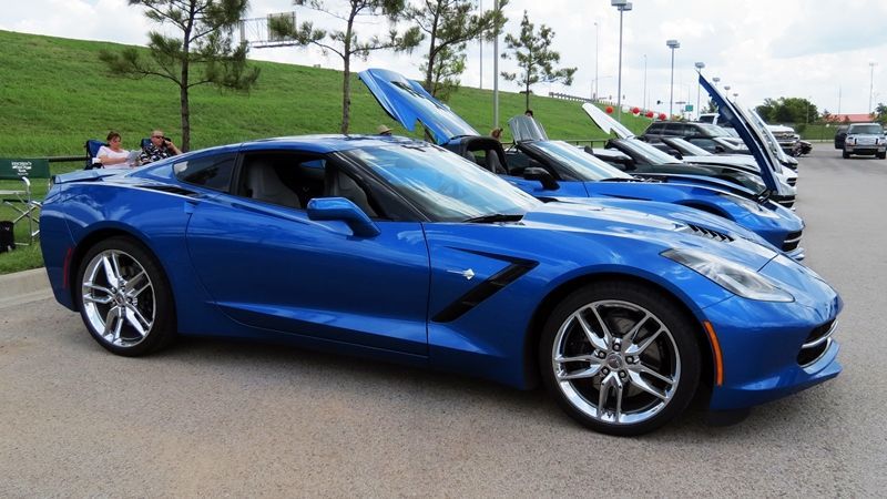 C7s at an All Corvette Show in Norman Oklahoma, June 21, 2014 ...