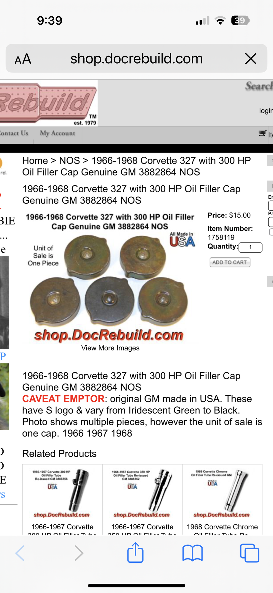 C2 Oil cap - CorvetteForum - Chevrolet Corvette Forum Discussion