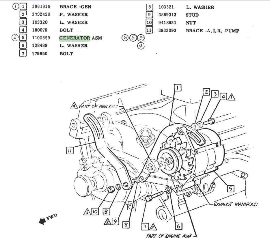 1971 Alternator bracket - CorvetteForum - Chevrolet Corvette Forum ...