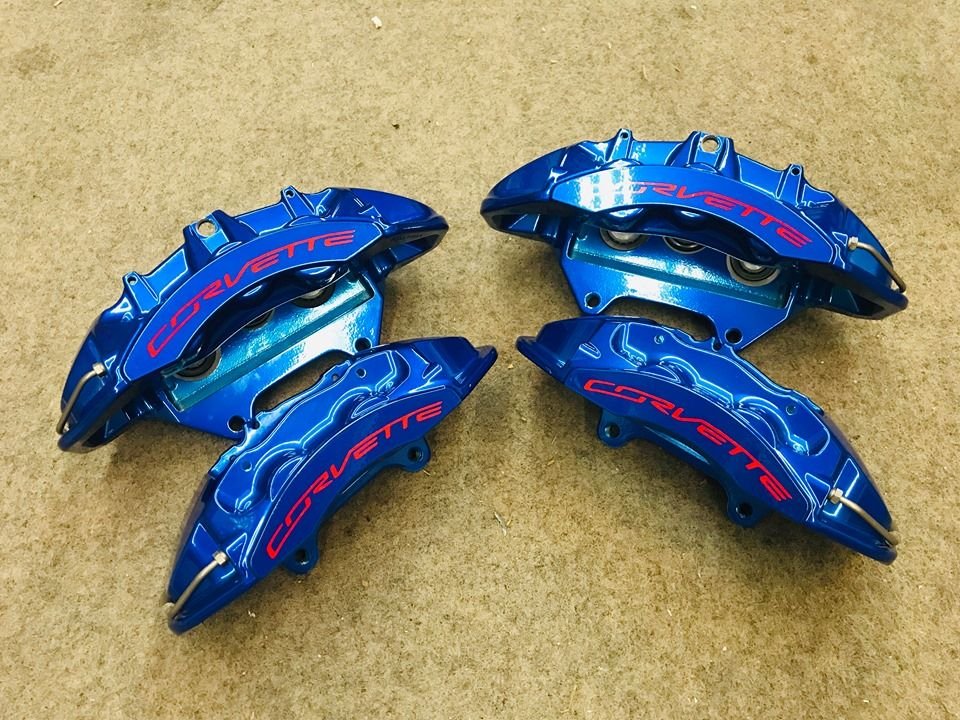 FS (For Sale) End of Summer Powder coated Custom colored Calipers C5 ...