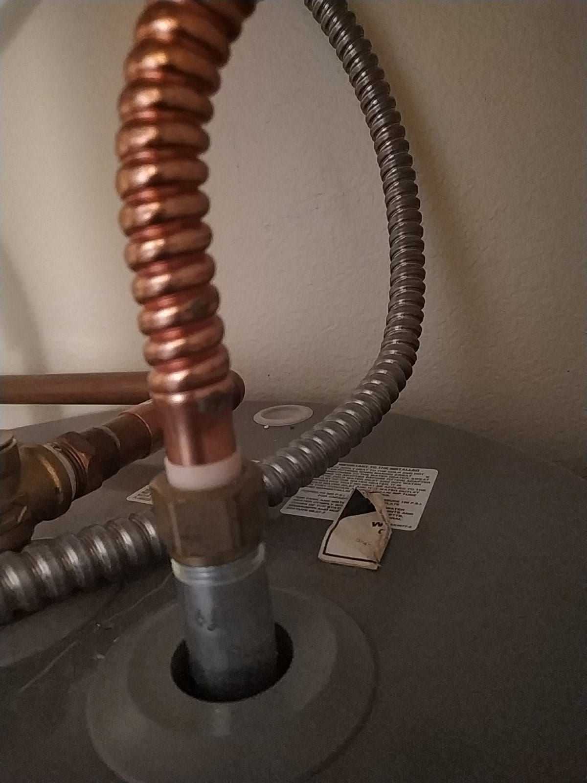 Heat trap on Rheem electric water heater - DoItYourself.com Community ...