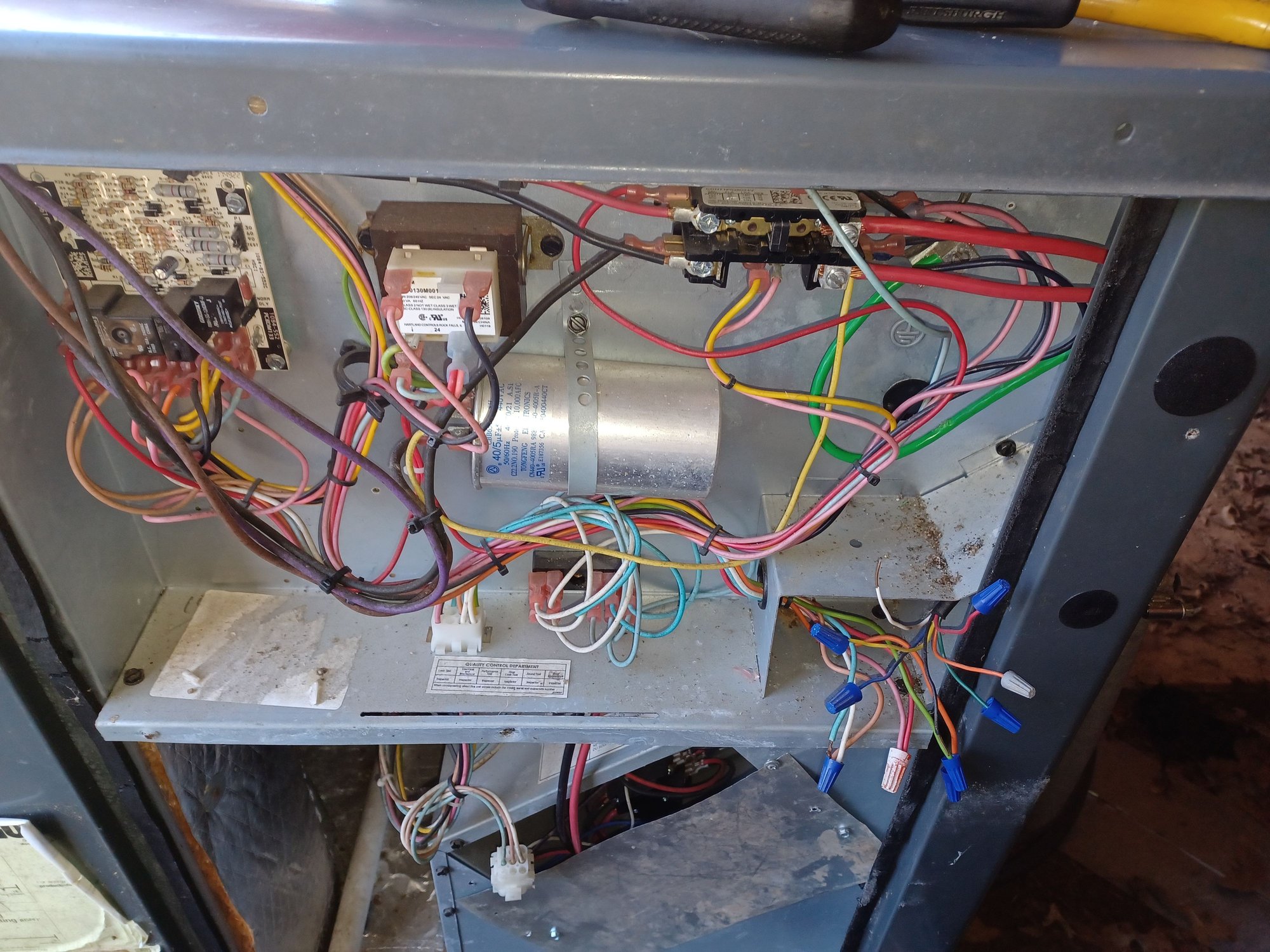 Stat wiring at heat pump - DoItYourself.com Community Forums