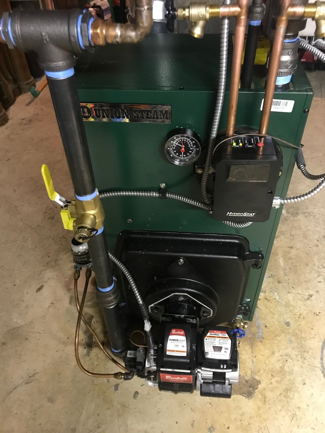 Meet my new boiler.....Union Steam (Supposedly W/M) - DoItYourself.com ...