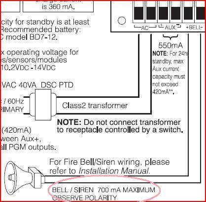 Adding an additional siren to DSC Power PC5010 - DoItYourself.com ...