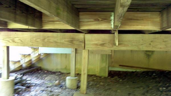 Need advice on deck support repairs - DoItYourself.com Community Forums